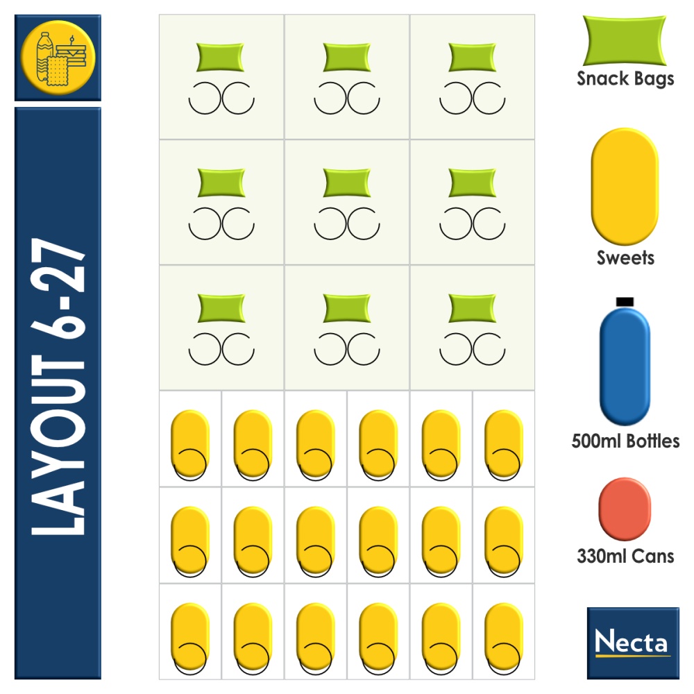 Necta Gusto 6L Vending Machine Range | Slimline Snack & Drinks Vending